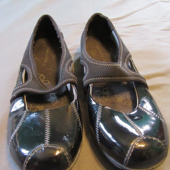 Merrell | Shoes | Womens Merrell Plie Black Patent Leather Maryjane ...